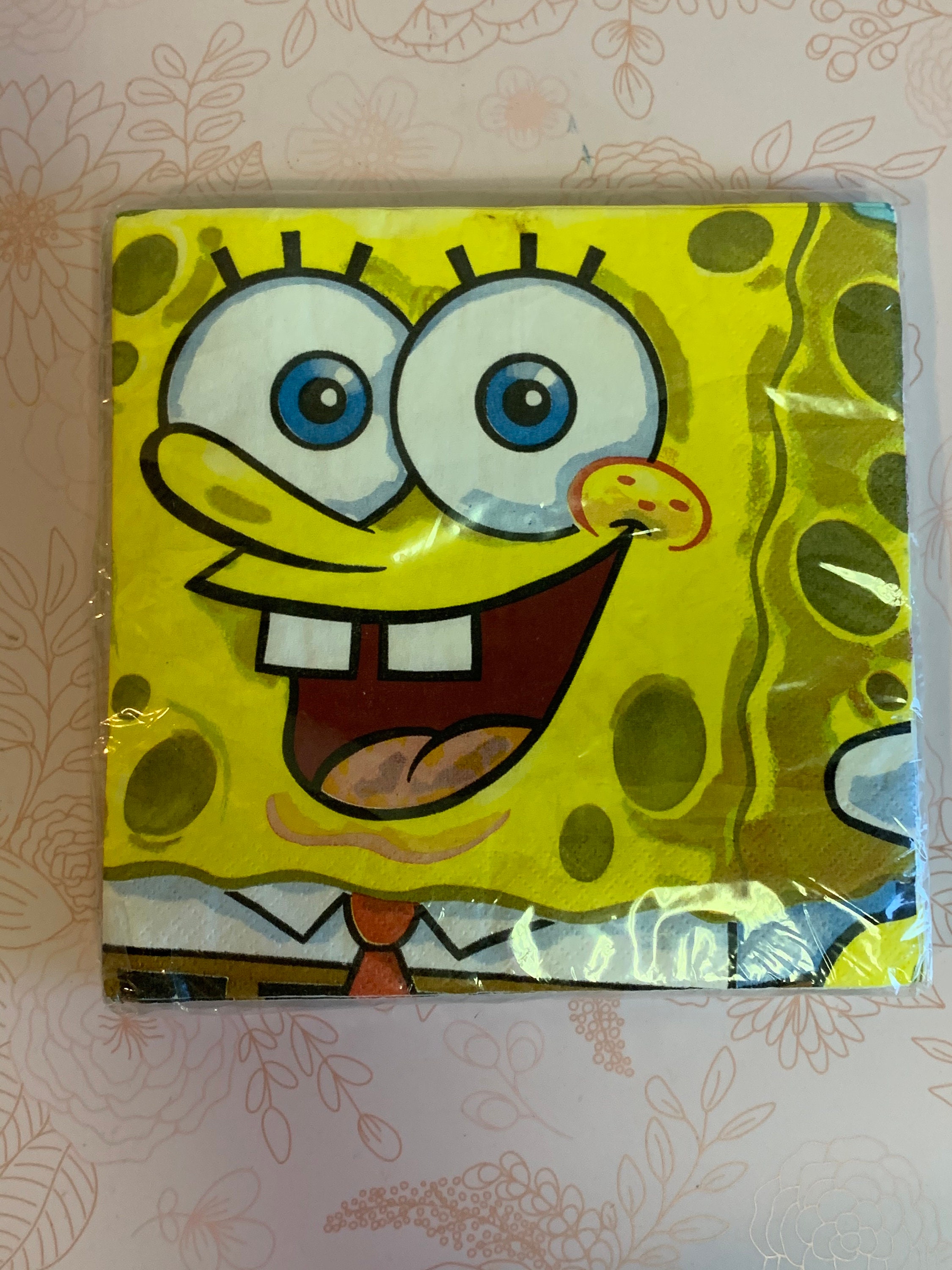 Birthday Party Napkins Spongebob Napkins Spongebob Party | Etsy