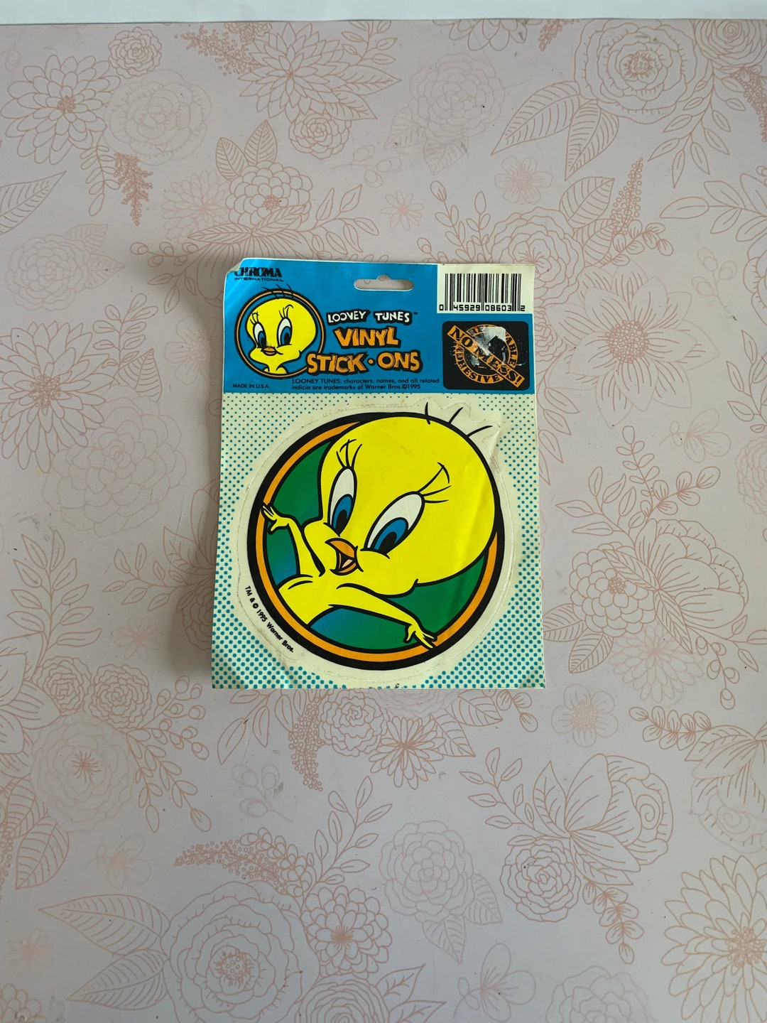 Vintage 90s Warner Bros Tweety Bird Sticker Tweety Bird Vinyl - Etsy