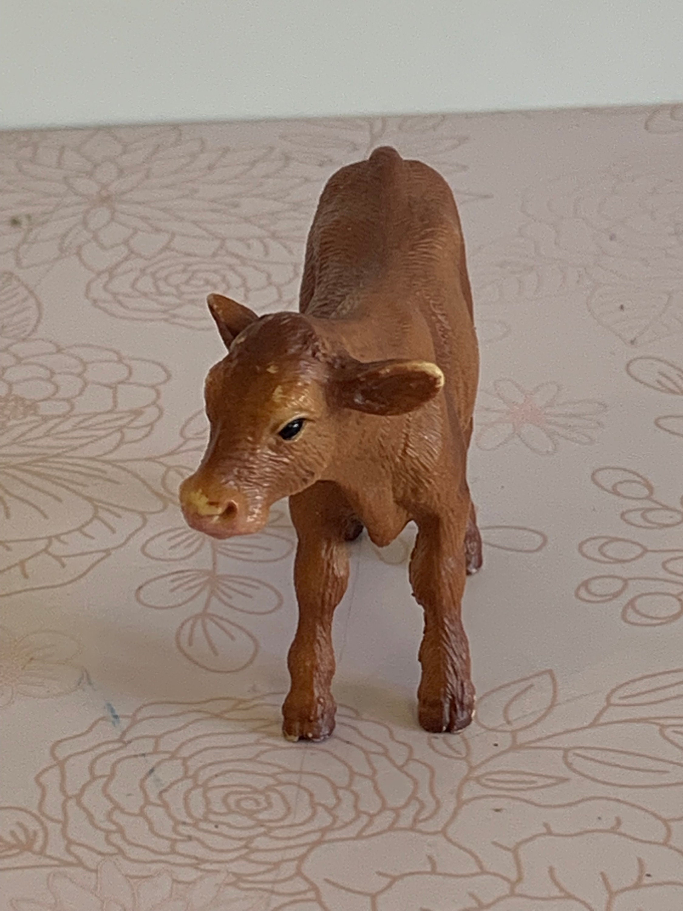 Schleich Animal Schleich Baby Cow Schleich Cow Diorama | Etsy