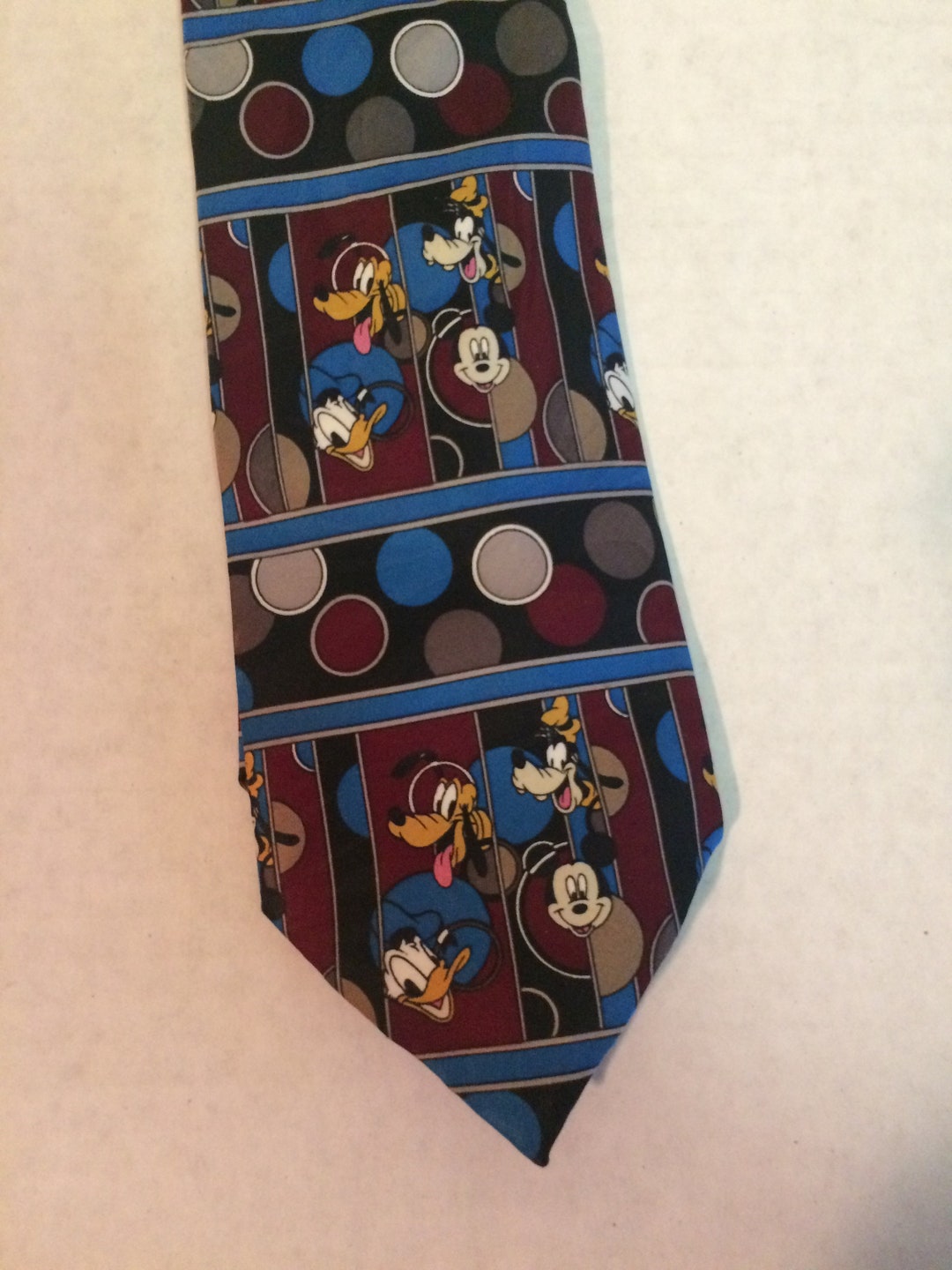 Vintage Mickey Mouse Neck Tie, Vintage Necktie, Unlimited Tie Balancine ...