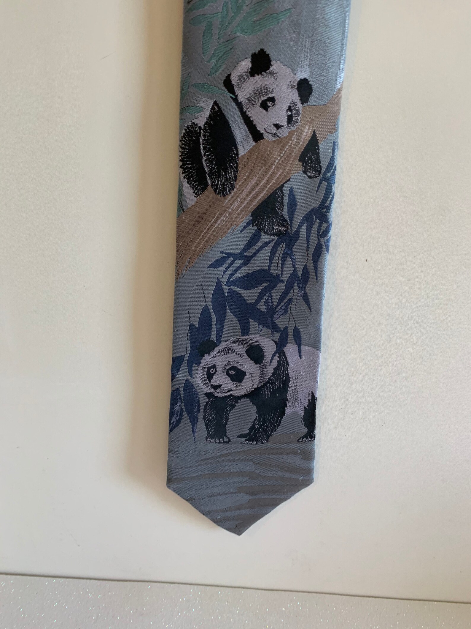 Vintage Animal Kingdom Panda Bear Neck Tie Animal Kingdom | Etsy