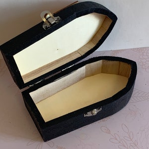 Hand Painted Wooden Coffin, Mini Wooden Coffin, Handpainted Coffin Box ...