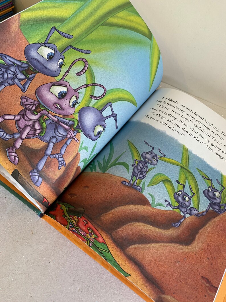 Vintage Disney's A Bug's Life Hardback Storybook: Blueberries on Parade ...