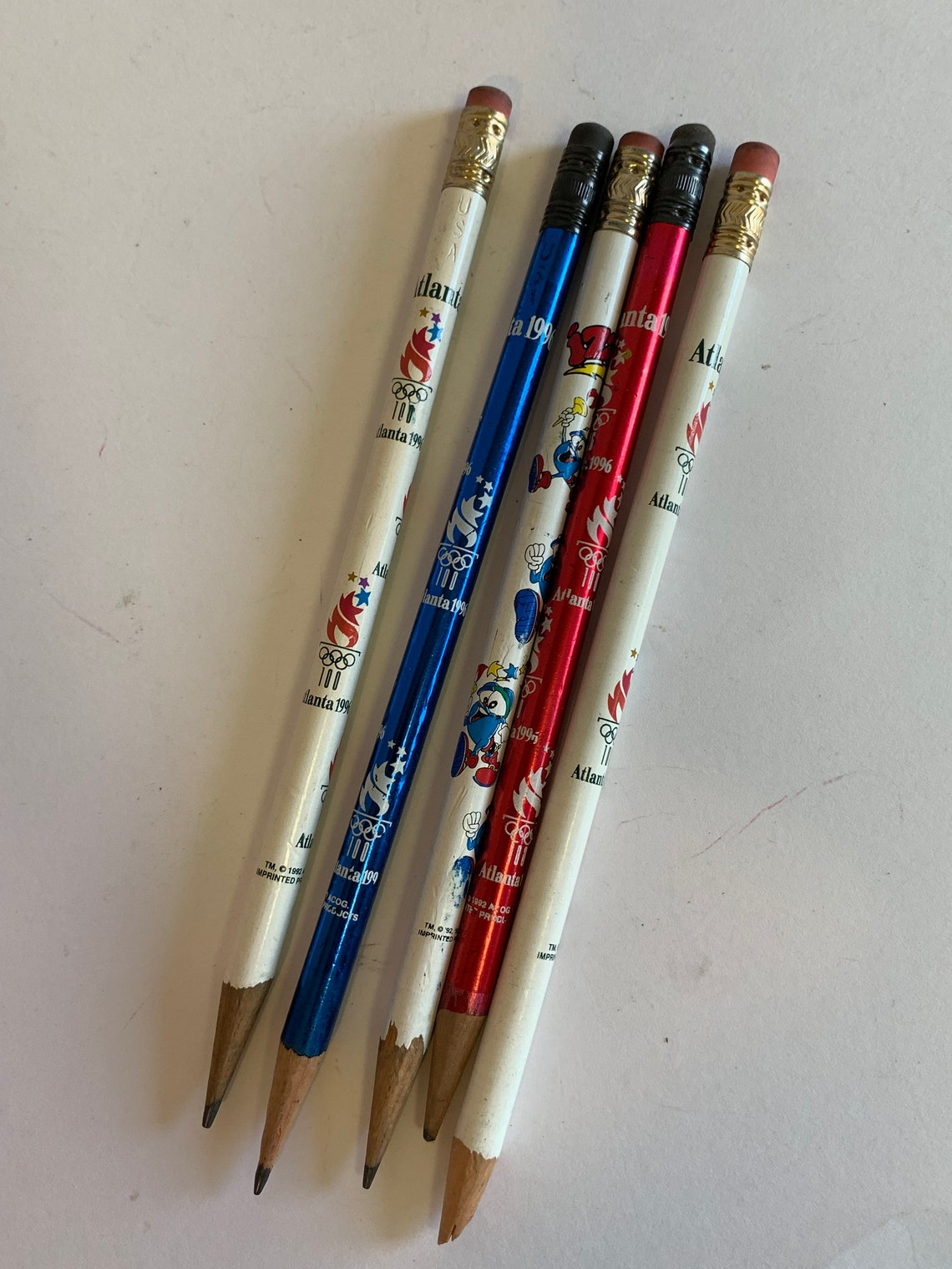 Vintage Olympics Pencils, Olympics Izzy, Vintage 90s Pencils, Vintage ...