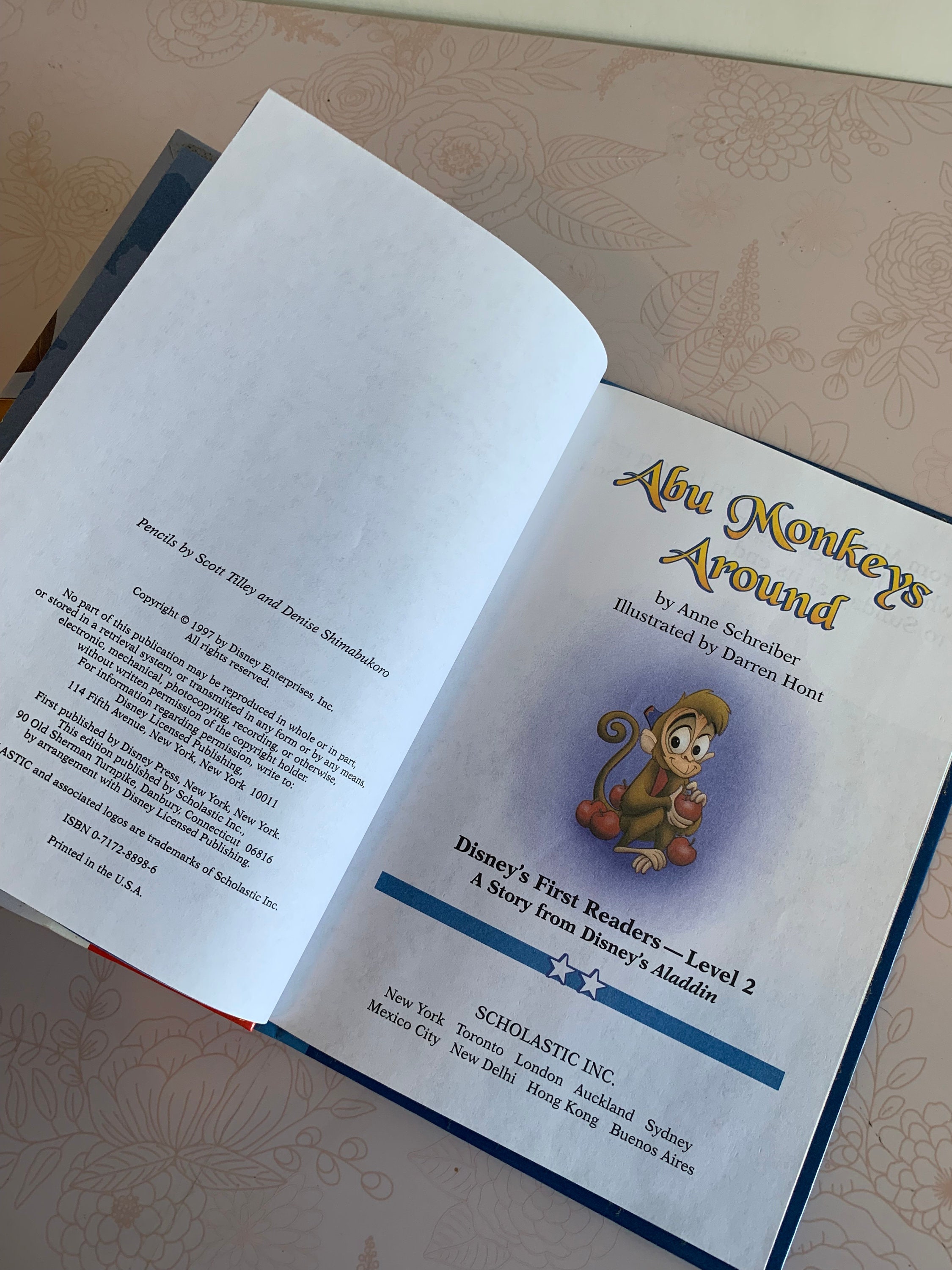 Disney Aladdin Book Vintage Disney Abu Monkeys Around Book - Etsy