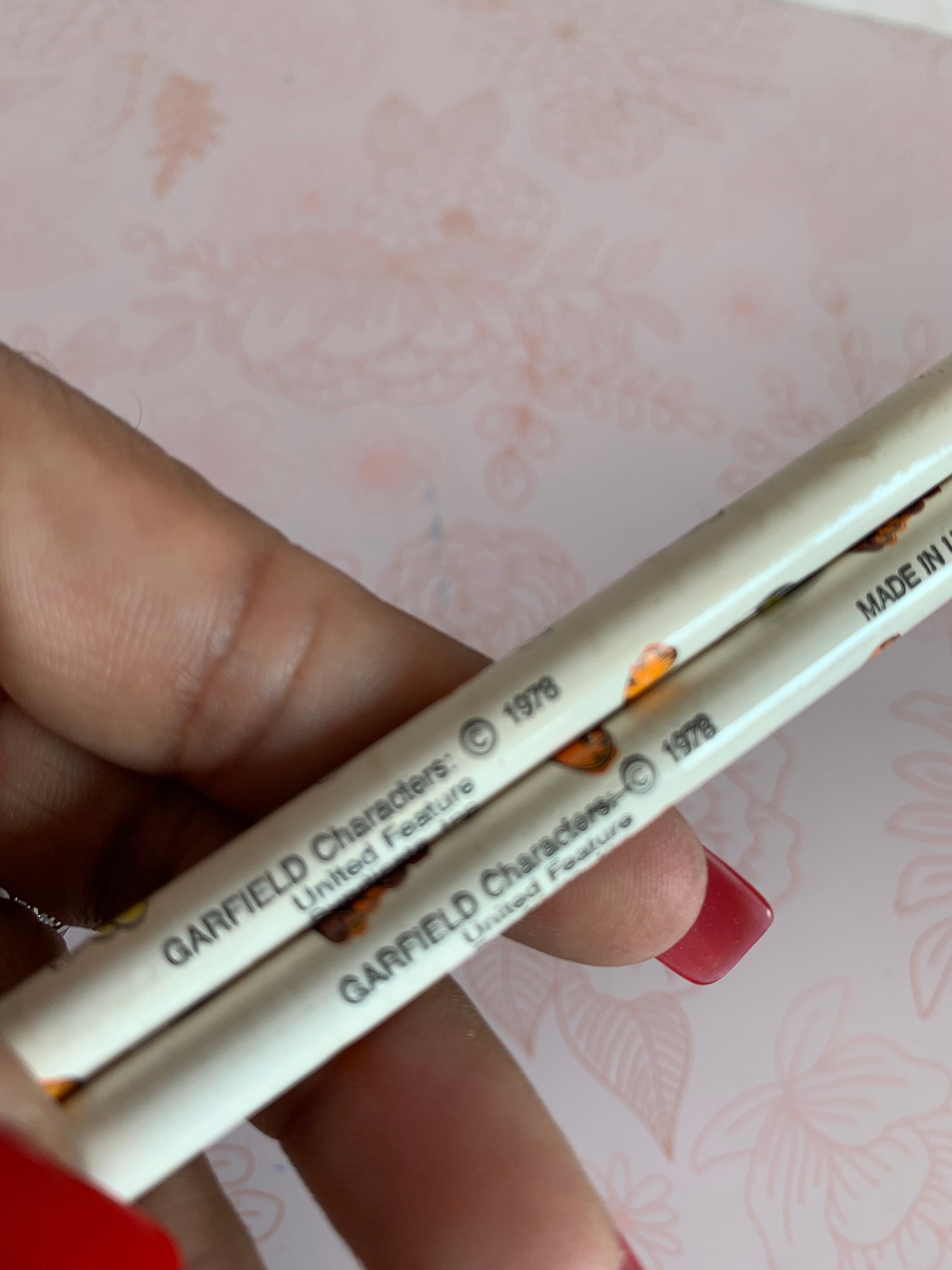 Garfield Pencils 80s pencils Vintage Pencils Vintage | Etsy