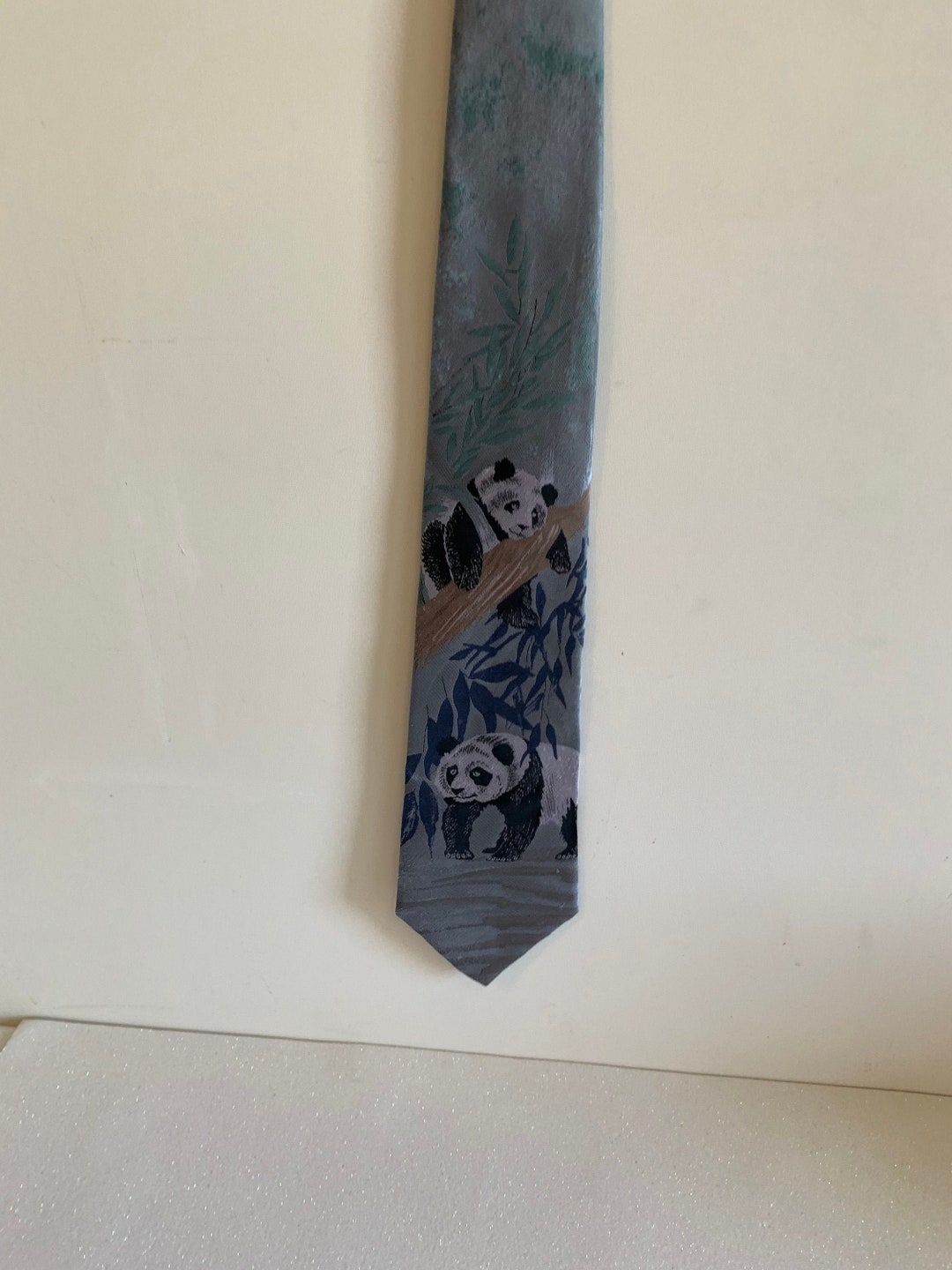 Vintage Animal Kingdom Panda Bear Neck Tie, Animal Kingdom Tie, Panda ...
