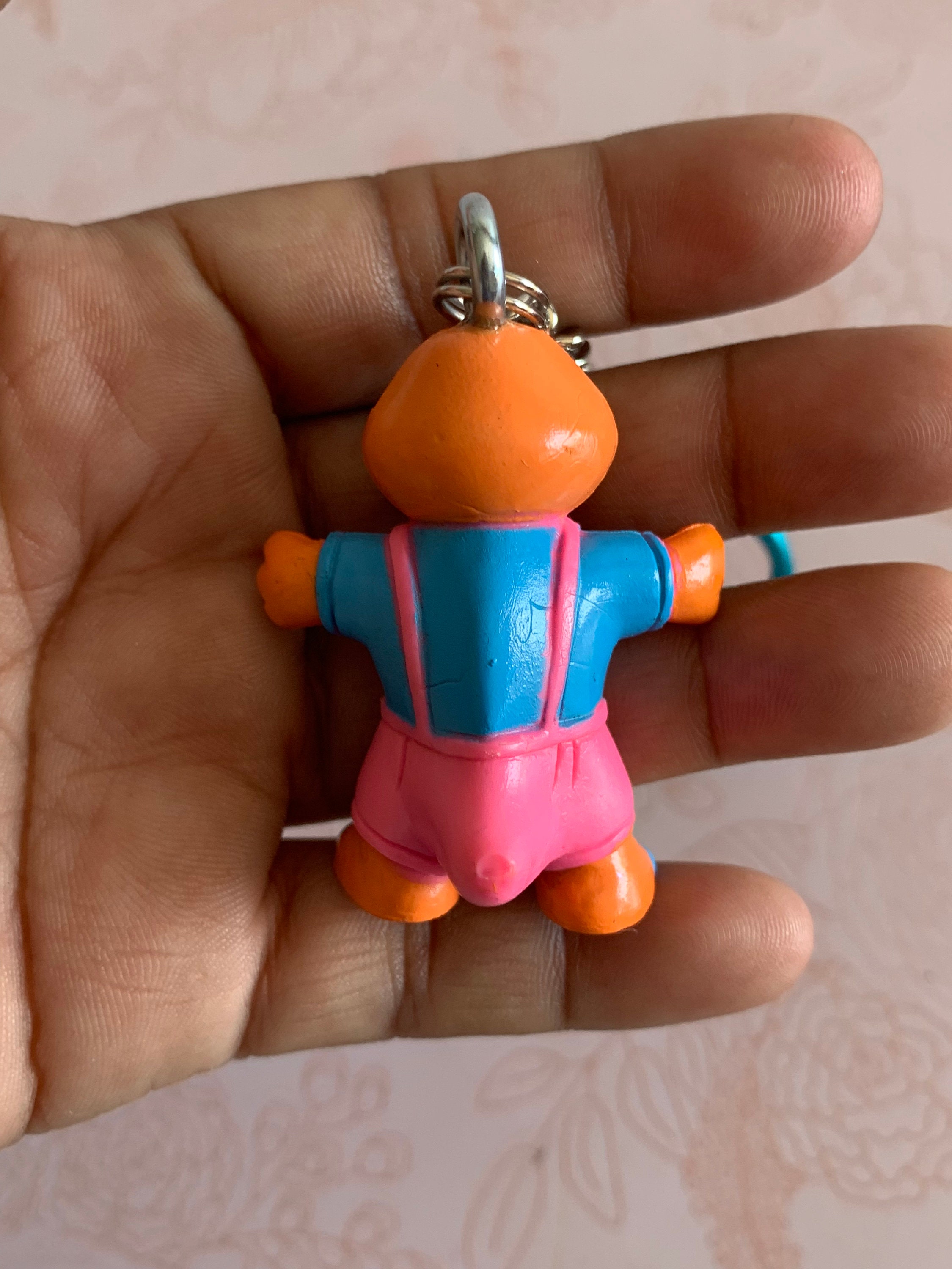 Handmade Keychain Vintage Soma figure Keychain Clone Barney | Etsy