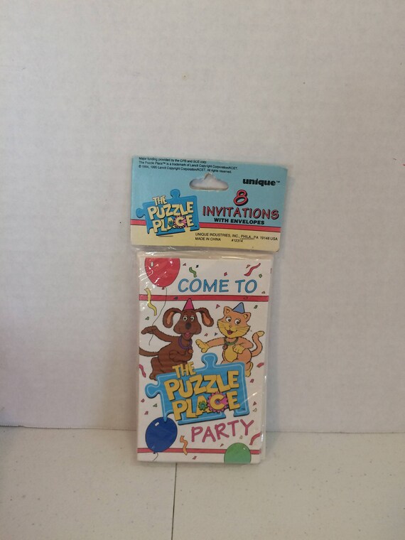 The Puzzle Place Party Invitations Puzzle Place Party | Etsy
