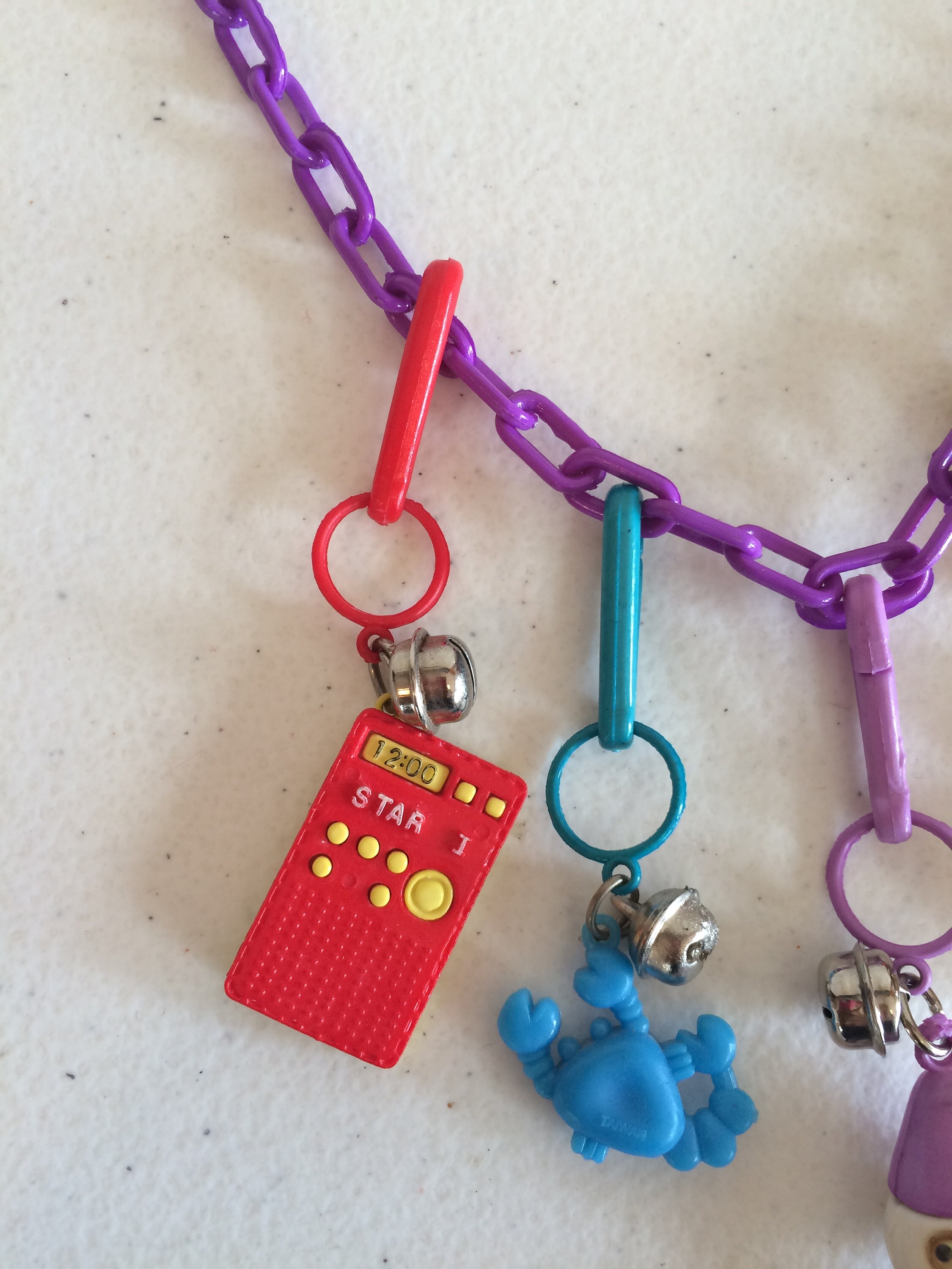 Vintage 80s Fashion Bell Charm Necklace Vintage Bell Charms - Etsy