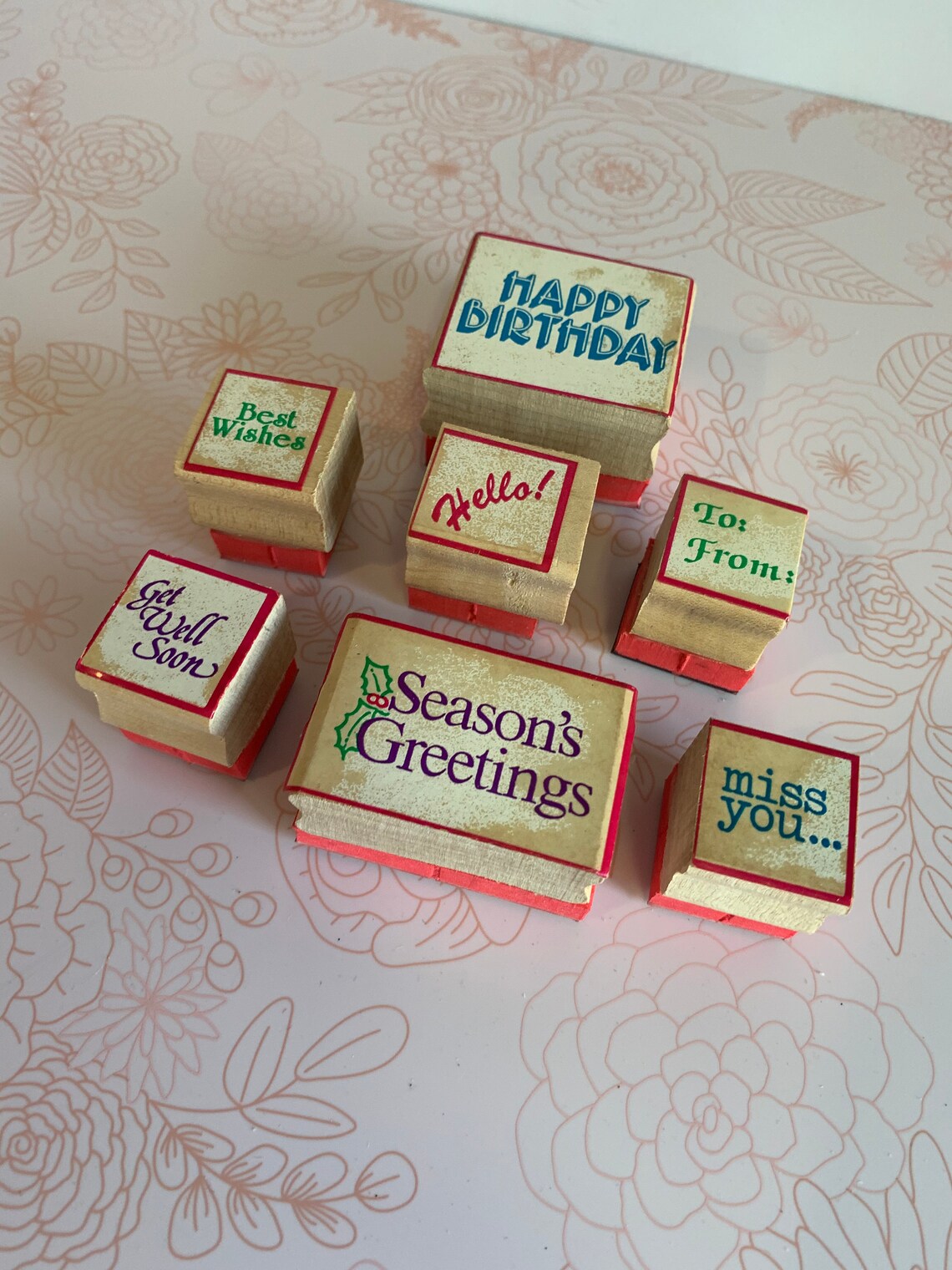 Stamp Lot Rubber Stamps Ink Stamps Crafting Stamp Lot - Etsy