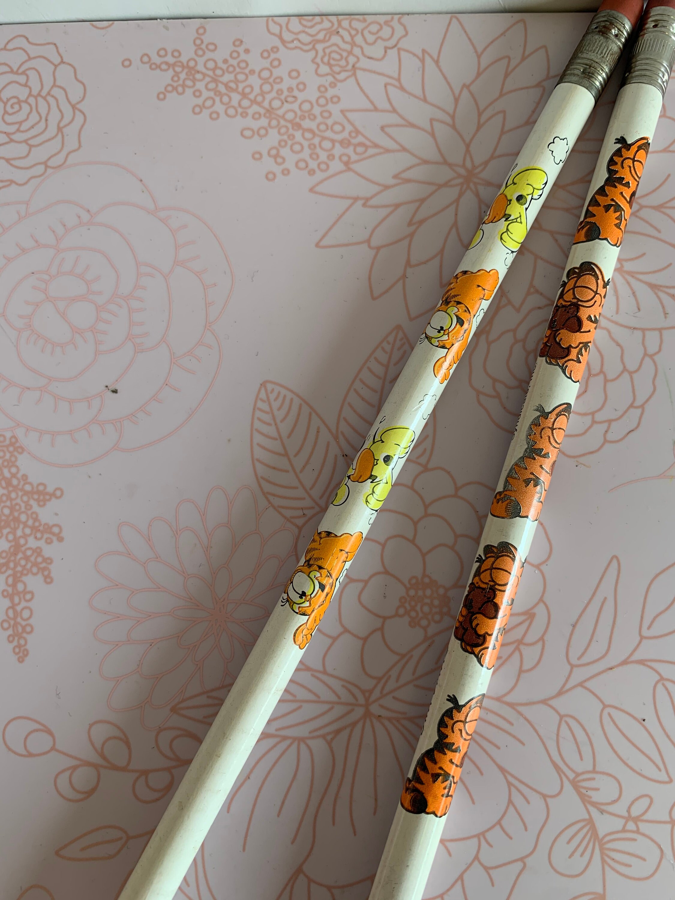 Garfield Pencils 80s pencils Vintage Pencils Vintage | Etsy