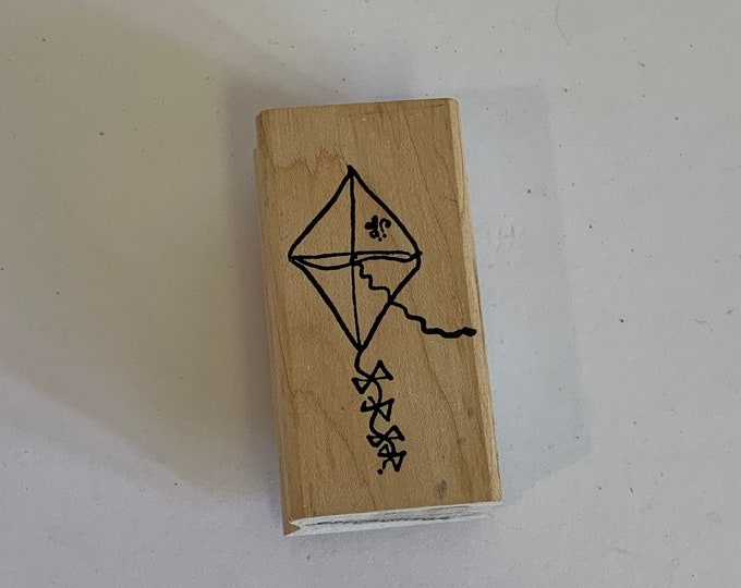 Kite Stamp, Kite Rubber Stamp, Rubber Stamp, Imaginations Stamp, Ink ...