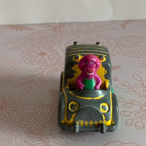 Vintage Barney Toy Car Figure , Barney Small Toy, Barney Toy Car ...