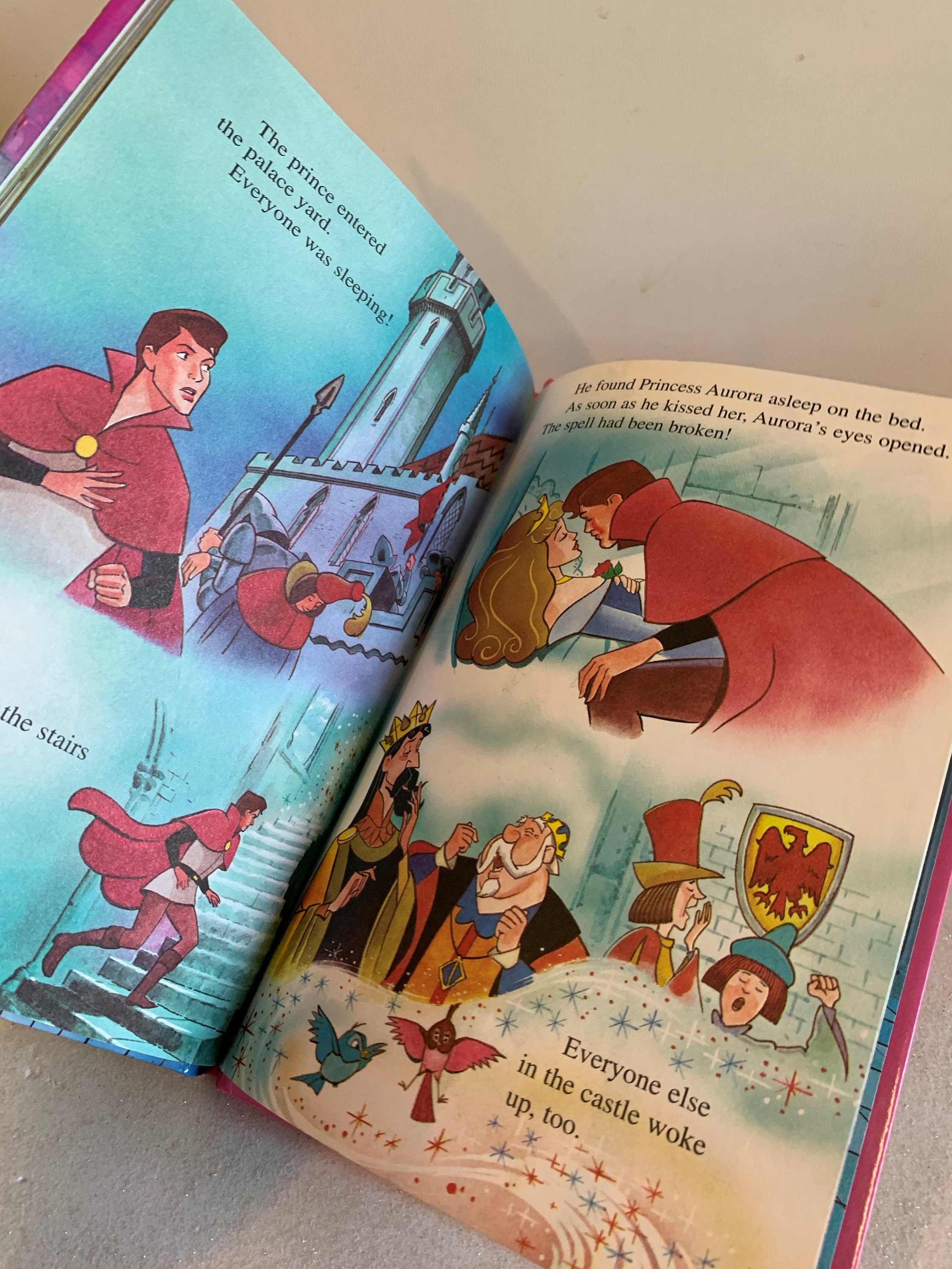 Vintage Disney Storybook, Sleeping Beauty Book, Vintage Walt Disney ...