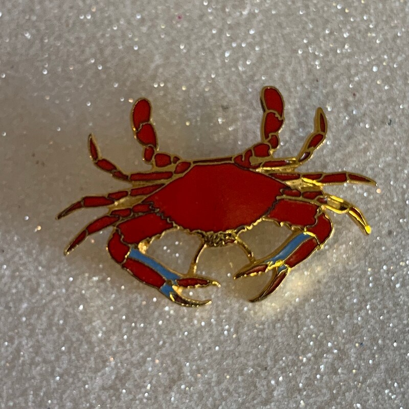 Crab Pin - Etsy