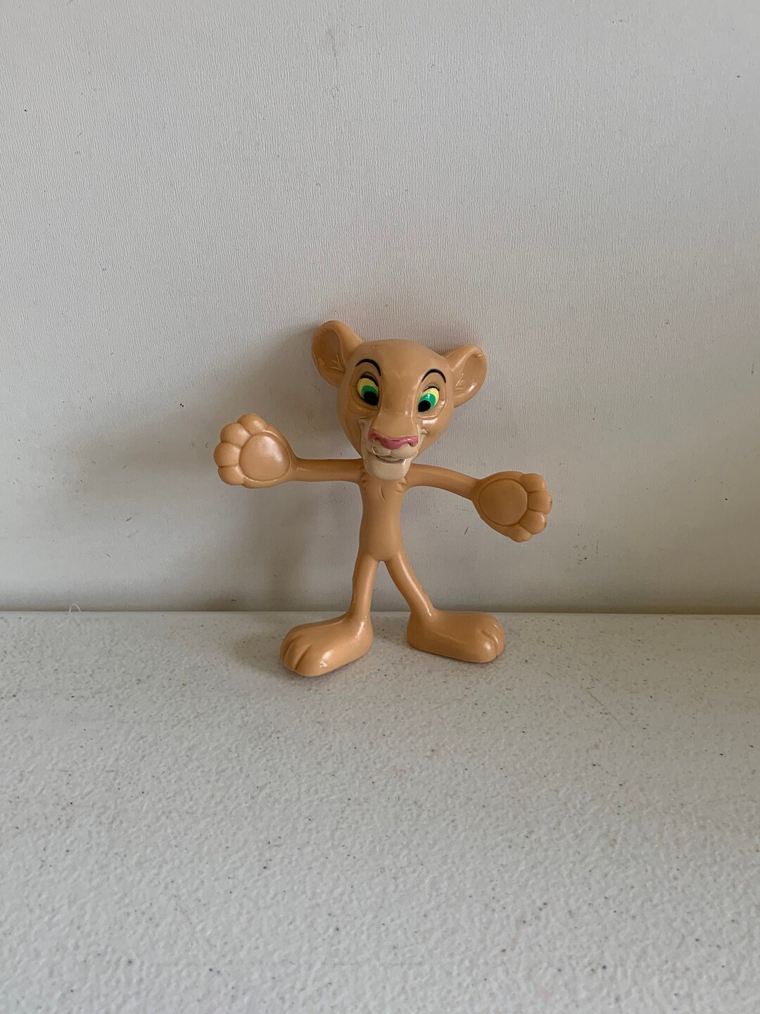 Vintage Disney Simba Toy Figure, Lion King Simba Bendable Toy, Simba ...