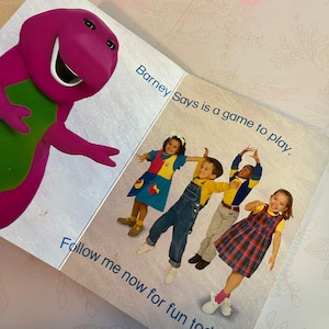 1996 Barney Plays Nose to Toes, Barney Story Book, Barney Book ...