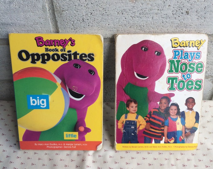Barney's Book of Opposites, Barney Plays Nose to Toes, Barney Books ...