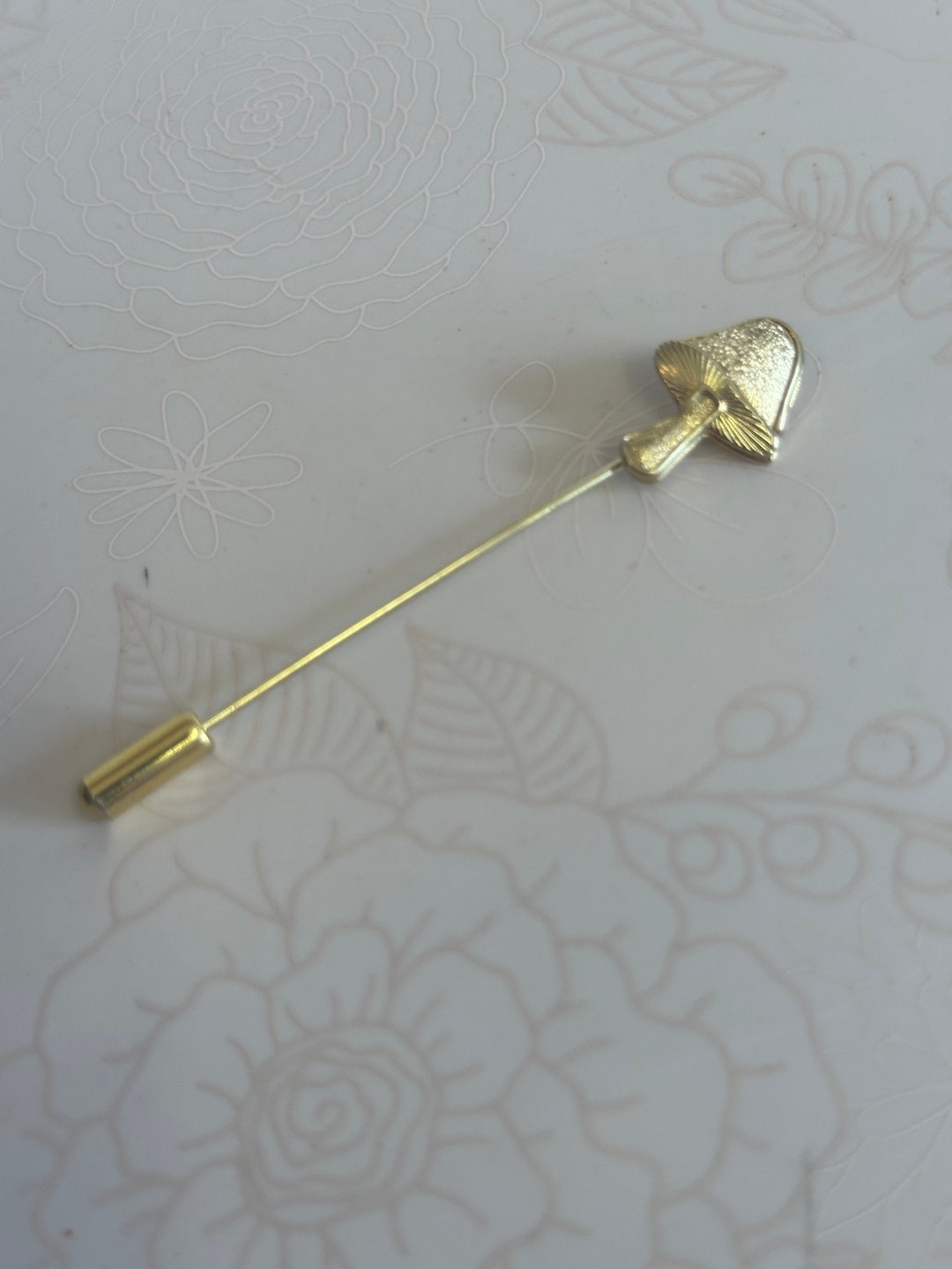 Vintage Stick Pin, Gold Tone Stick Pin, Stick Pin, Religious Stick Pin ...