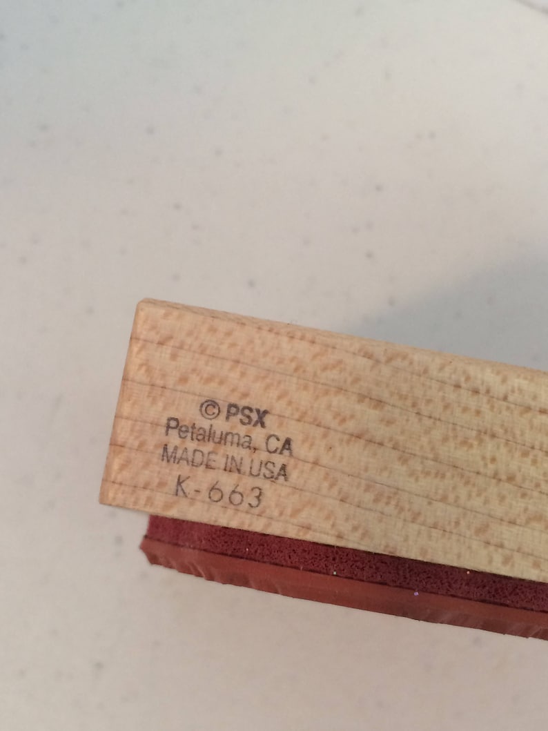 PSX Rubber Stamp Psx K-663 Stamp Heart Flower Stamp Wooden | Etsy