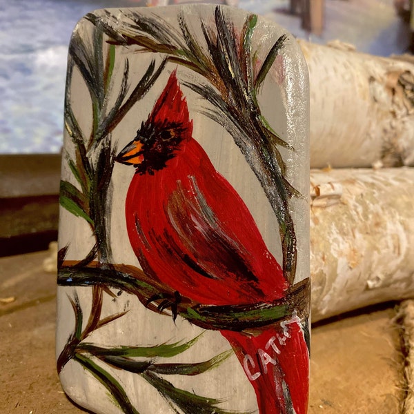 Hand Painted Cardinal - Etsy