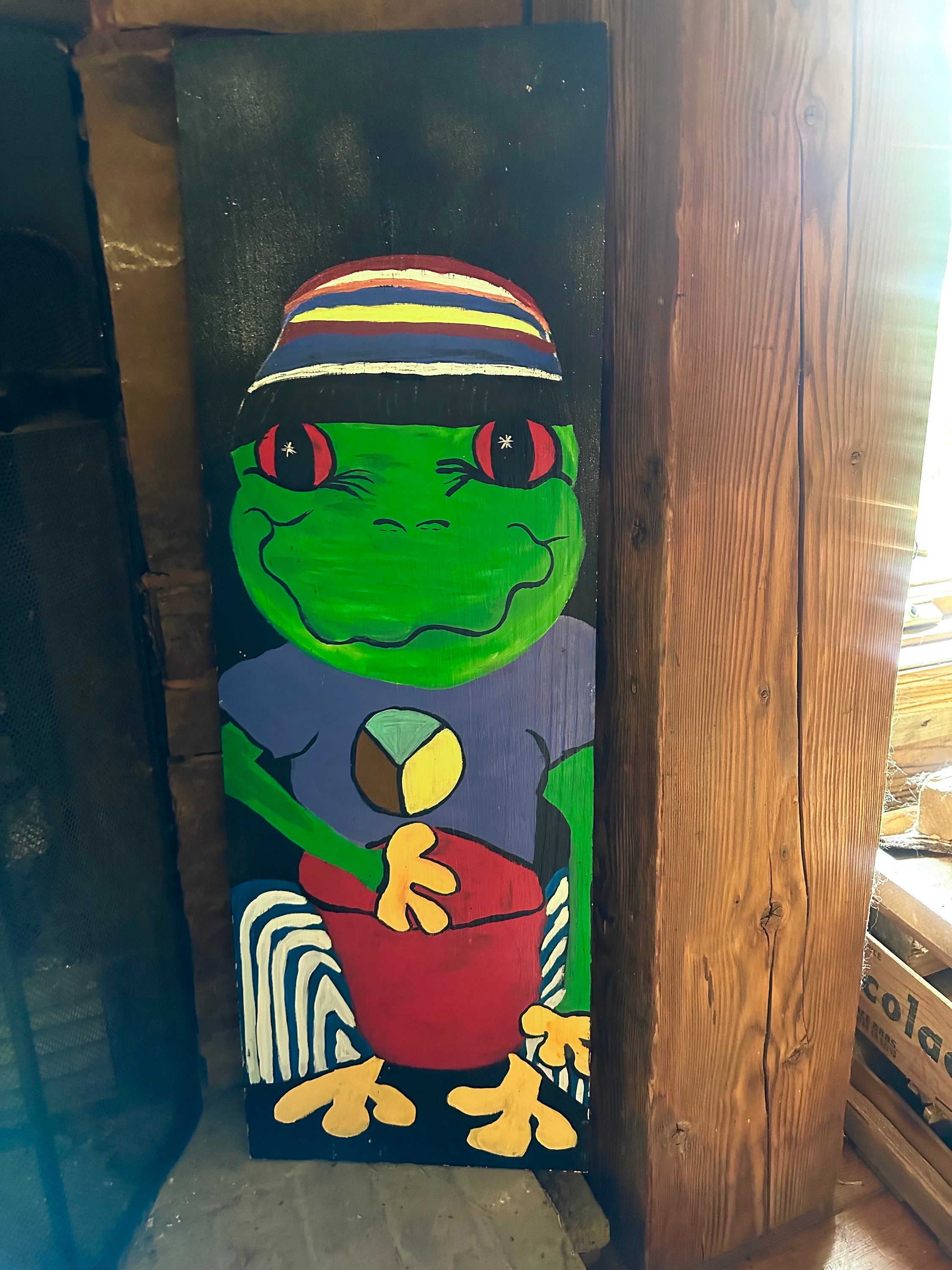 Frog Hippee Froggy Bongo Bob Marley Frog - Etsy