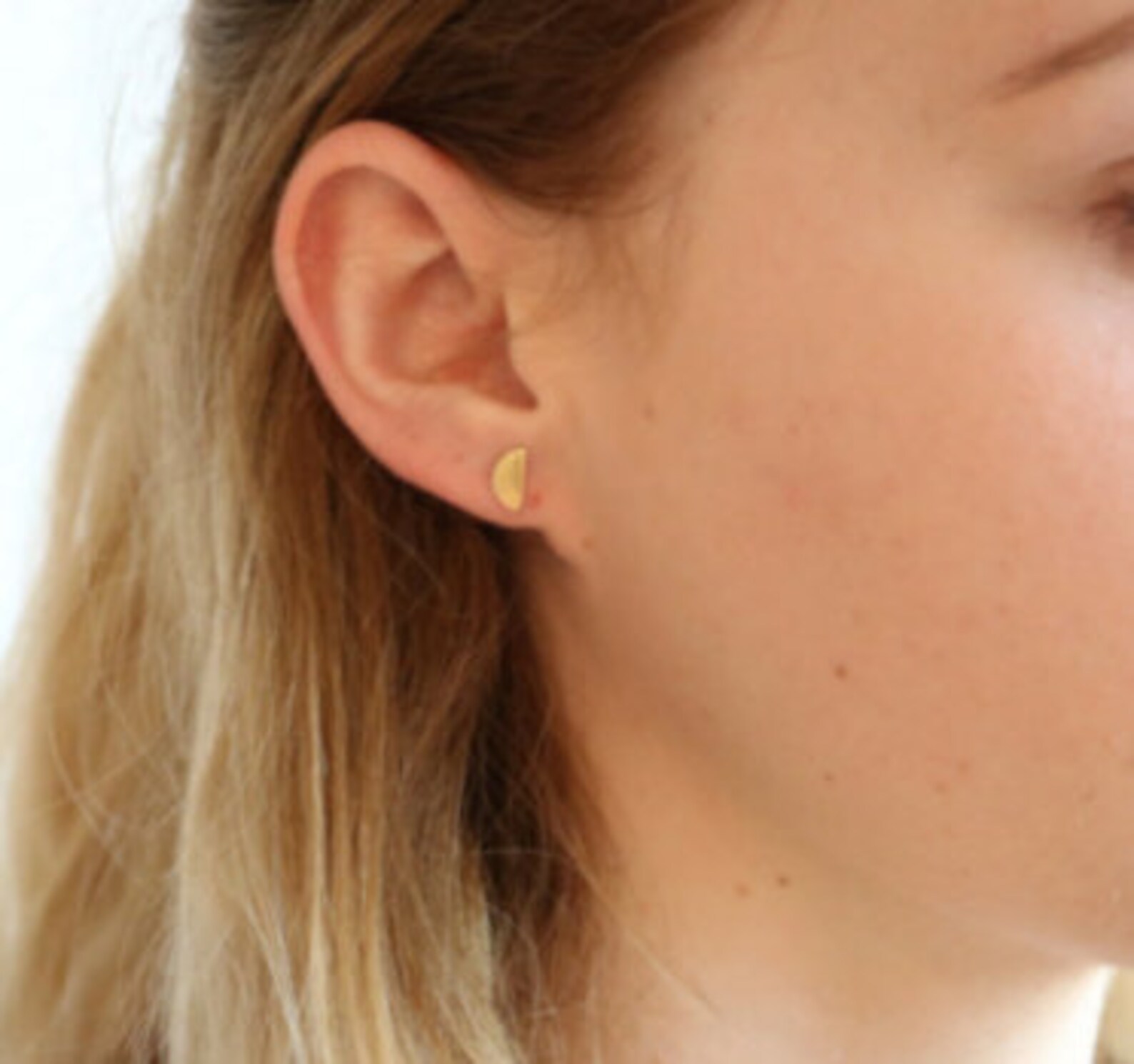 2 Pairs Set Tiny Minimalist Gold Geometric Studs Duo Set | Etsy