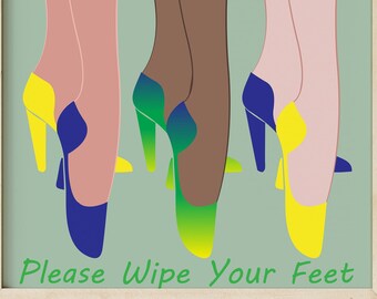 Please Wipe Sign - Etsy