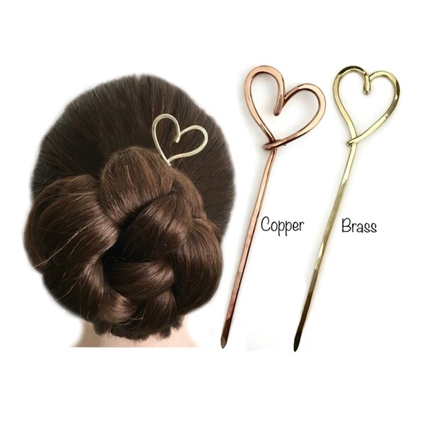 Heart Hair Pins - Etsy