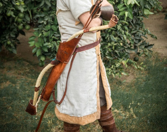 Leather Quiver / Bow Scabbard Handmade for Archery - Etsy