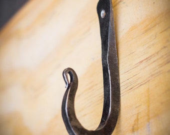 Hand Forged Steel Hook - Etsy