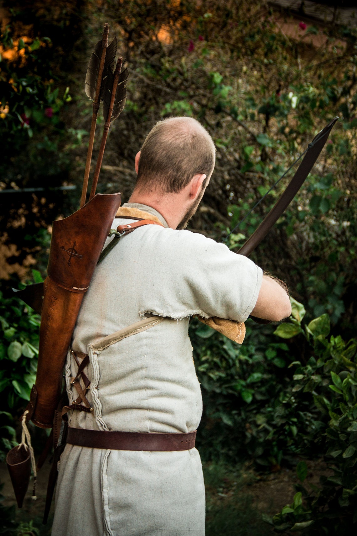 Leather Quiver / Bow Scabbard Handmade for Archery - Etsy