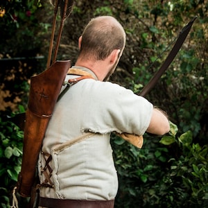 Leather Quiver / Bow Scabbard Handmade for Archery - Etsy