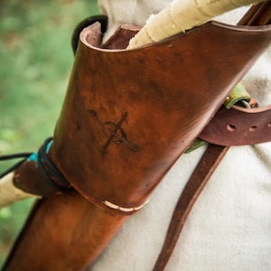 Leather Quiver / Bow Scabbard Handmade for Archery - Etsy