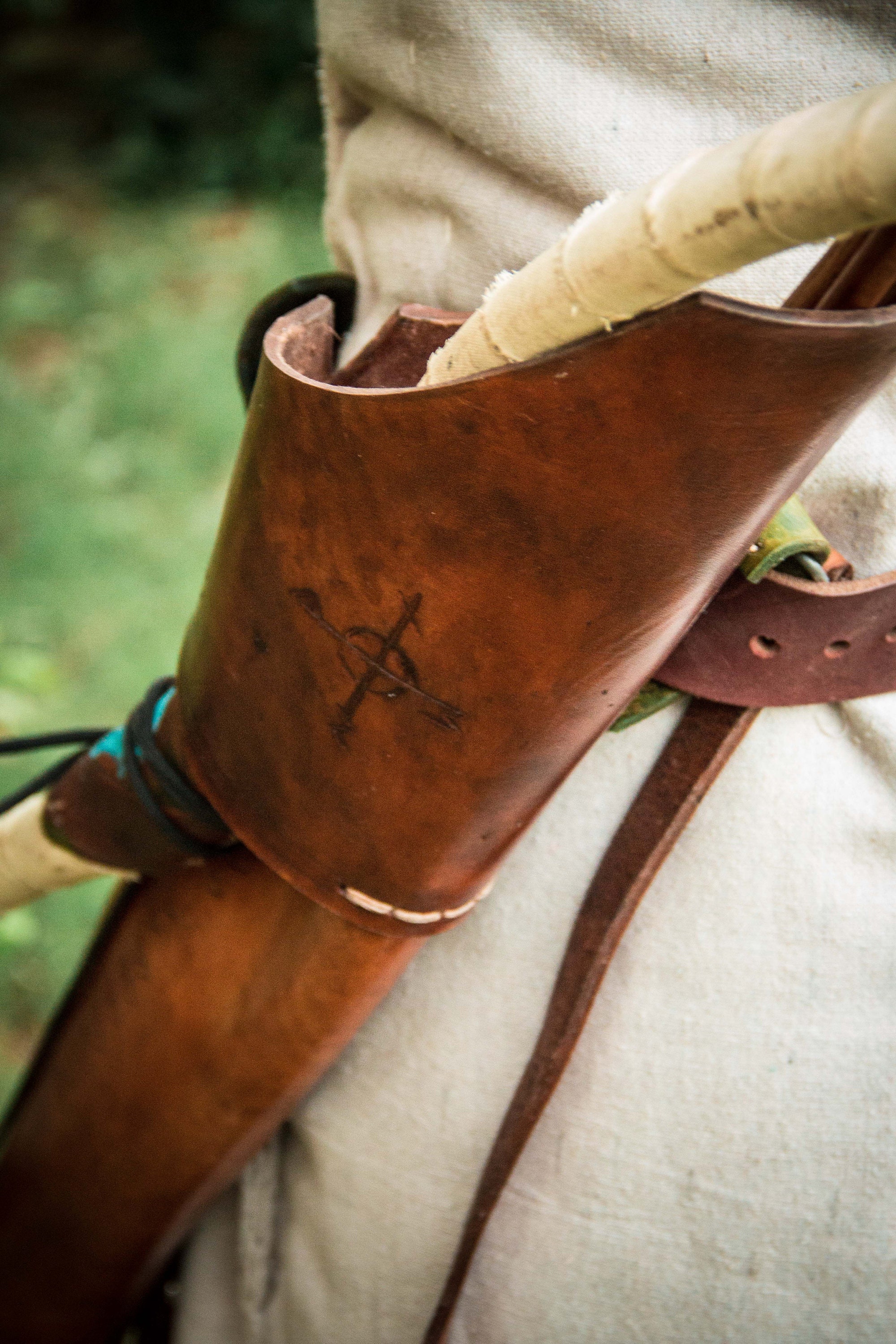 Leather Quiver / Bow Scabbard Handmade for Archery - Etsy