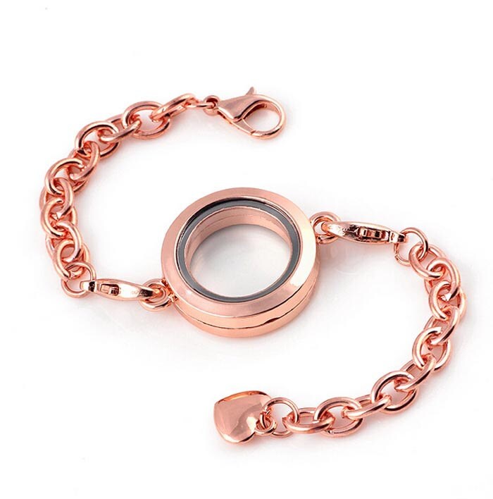 25mm ROUND Floating Locket Braceletfashion Magnet Closure | Etsy