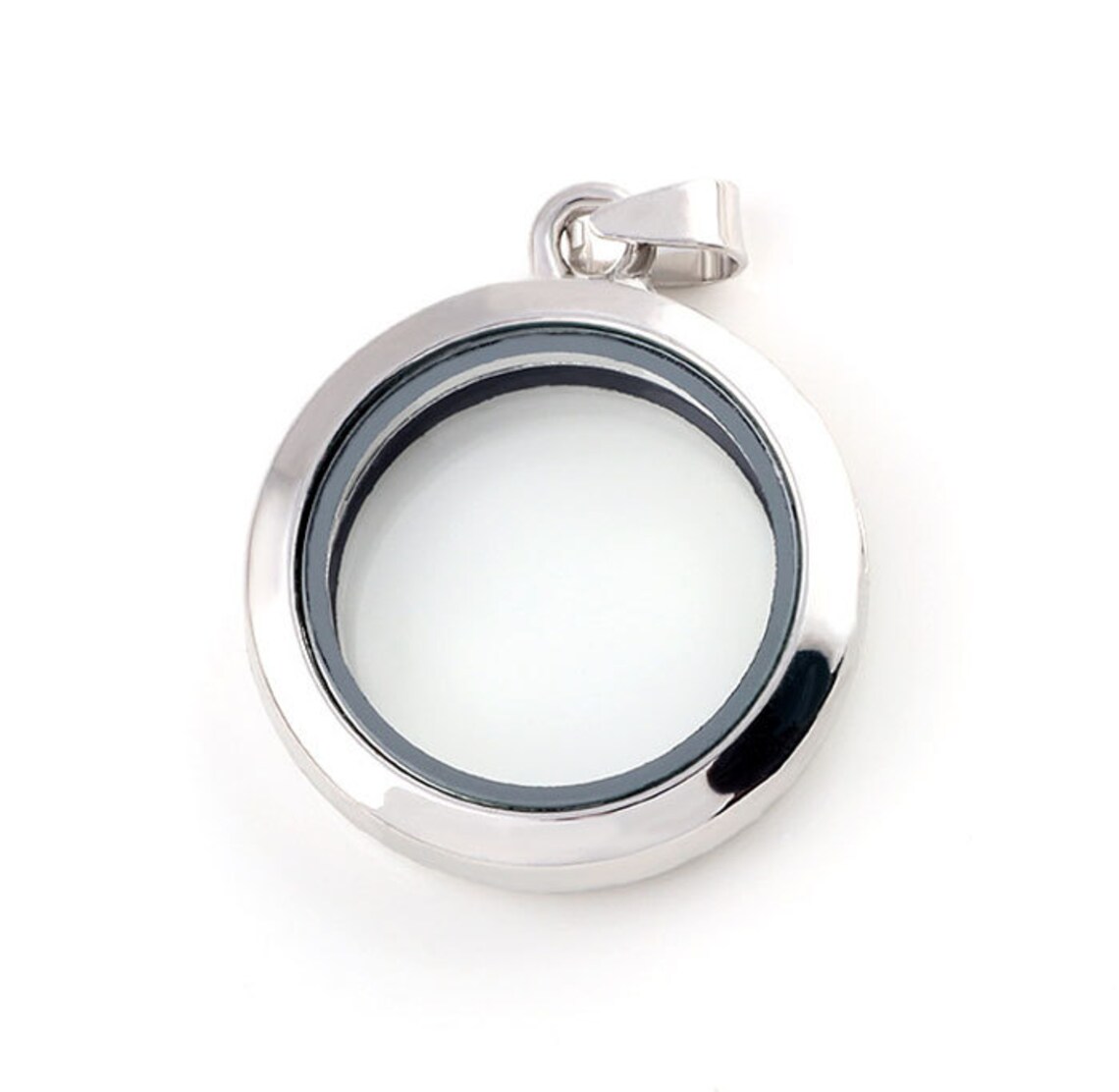 30mm Round Floating Locket Pendantfloating Glass Locket - Etsy