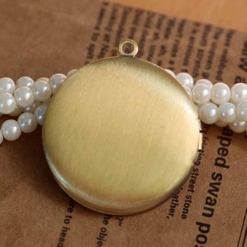 10pcs 27MM Round Photo Locket Carve Sunflower Blank , 6 Colors ...