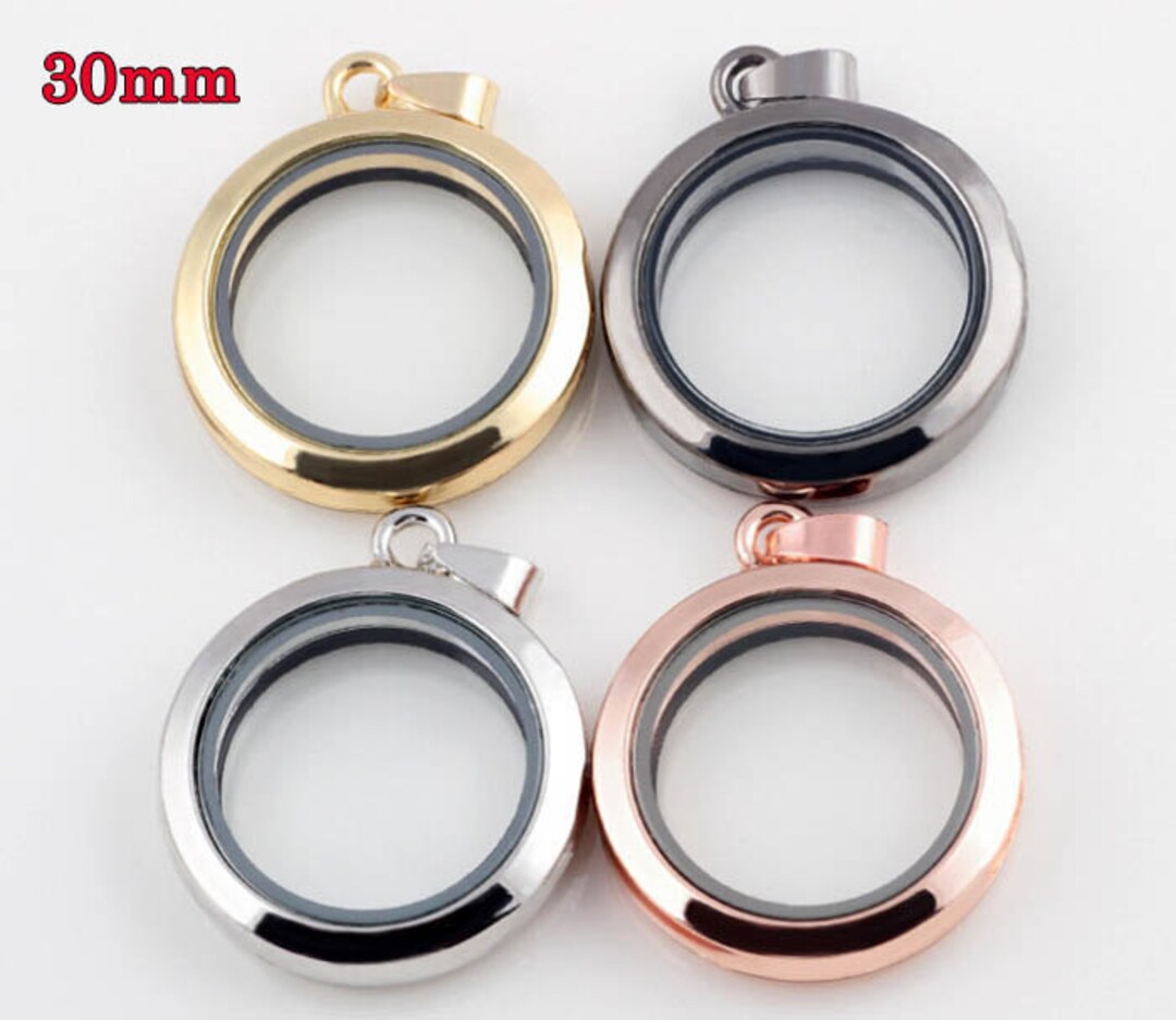 30mm Round Floating Locket Pendant,floating Glass Locket ,magnet ...