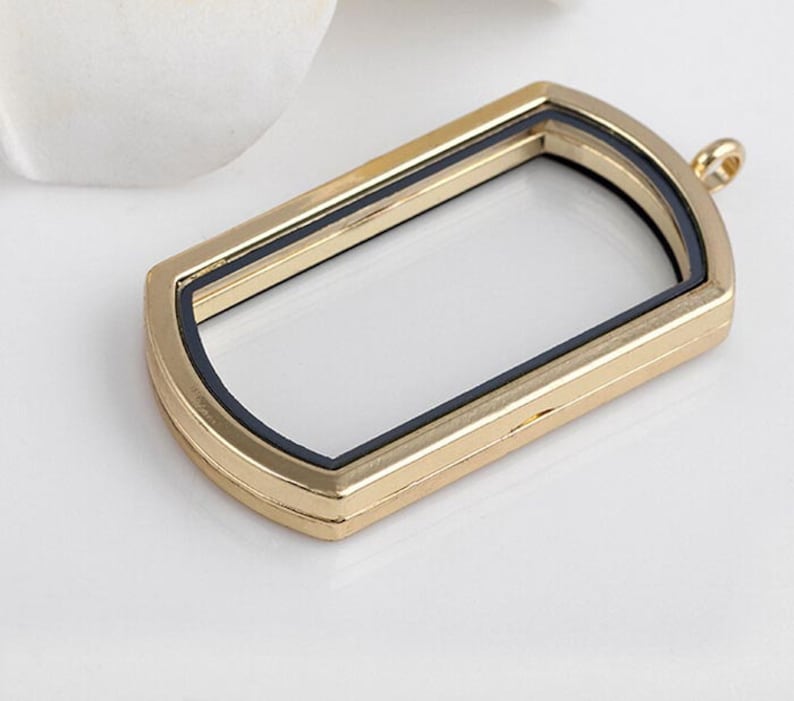51x28mm Rectangle Shaped Floating Glass Locket ,floating Locket Pendant ...