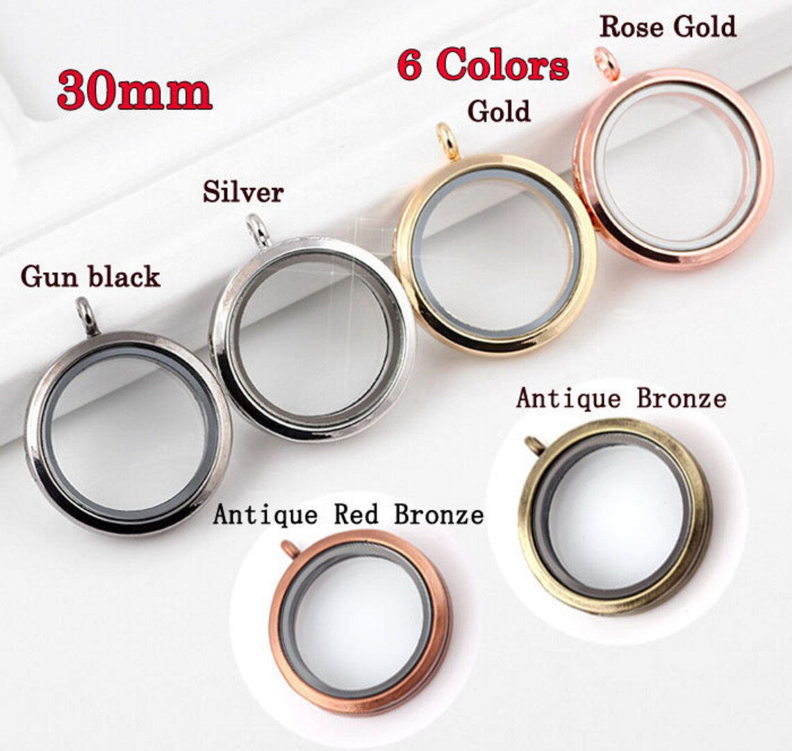 30mm Round Magnet Magnetic Glass Photo Memory Glass Living Floating ...