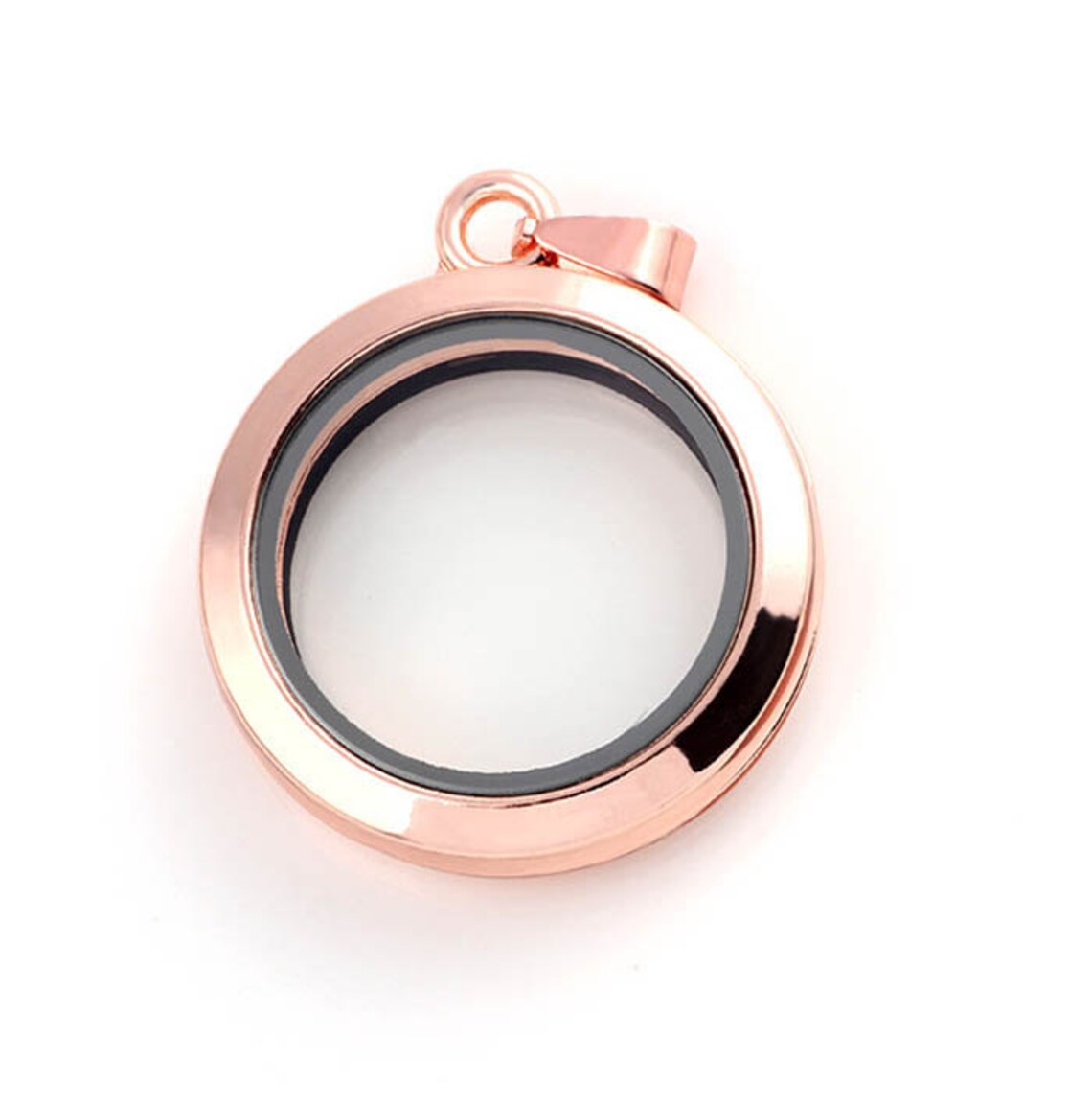 30mm Round Floating Locket Pendantfloating Glass Locket - Etsy