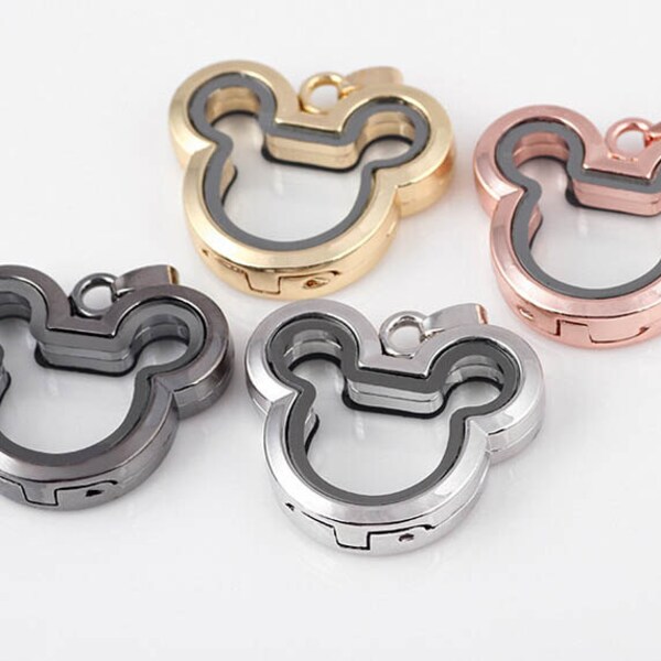 Mickey Mouse Floating Locket - Etsy