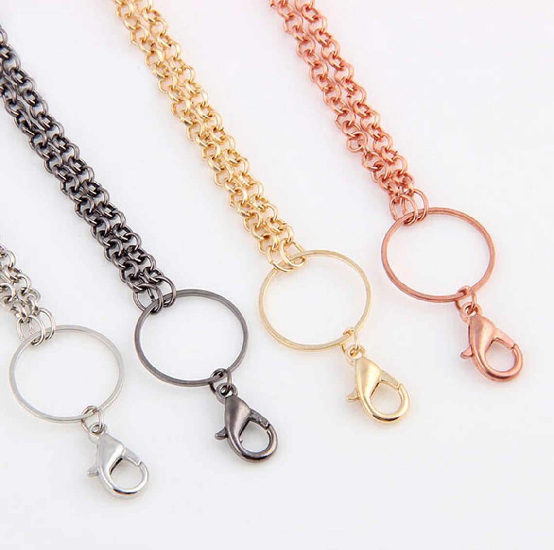 24 60mm Rolo Floating Locket Chain Living Locket - Etsy