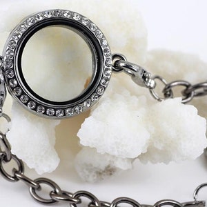 25MM Round Floating Locket Bracelet ,floating Glass Locket With ...