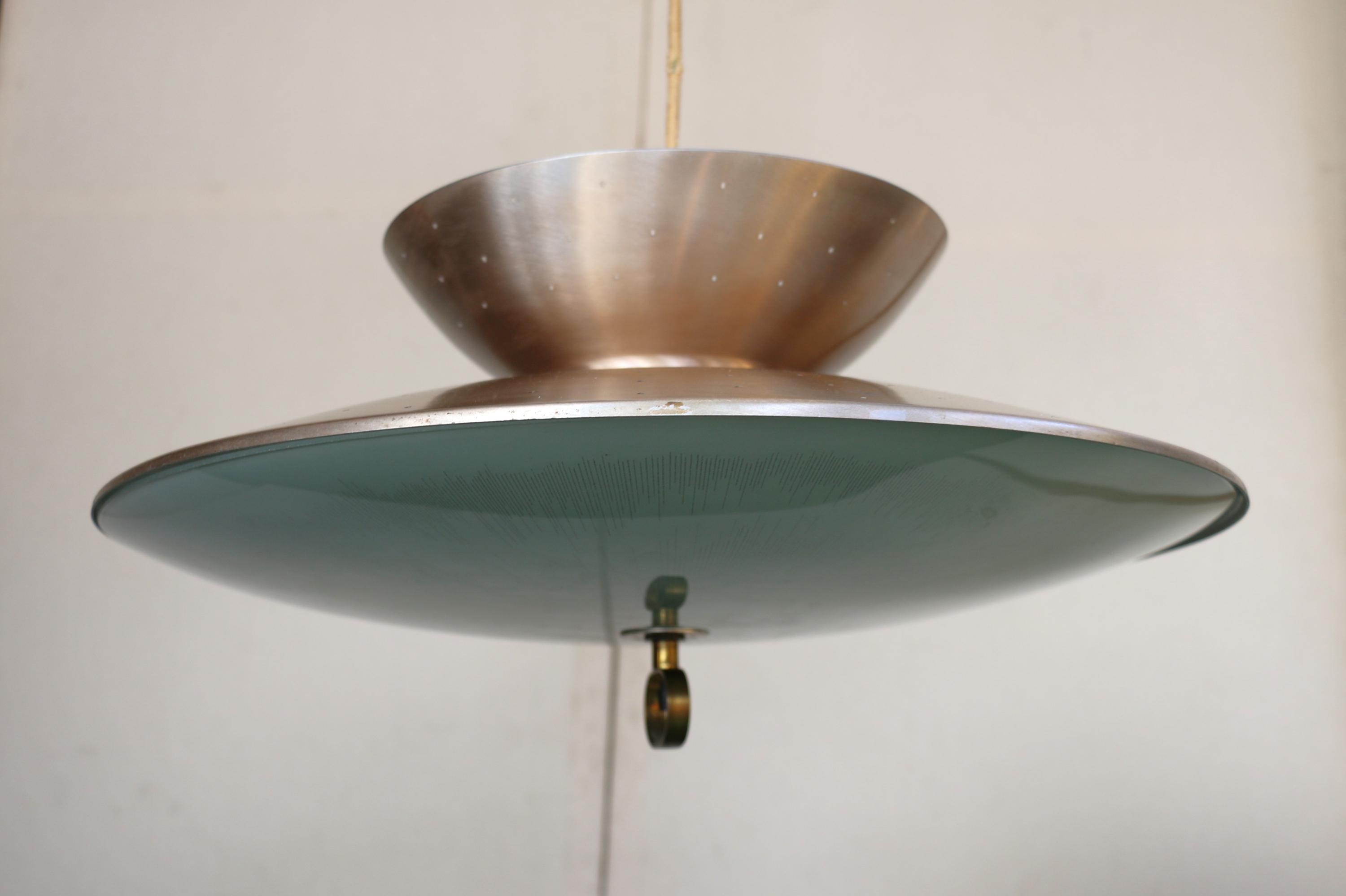 Mid Century Pull Down Pendant Light Fixture - Etsy