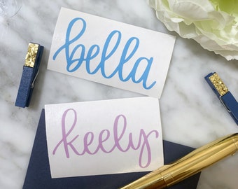 Calligraphy stickers | Etsy