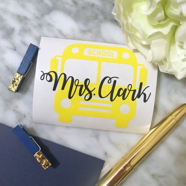 School Bus Decal - Etsy