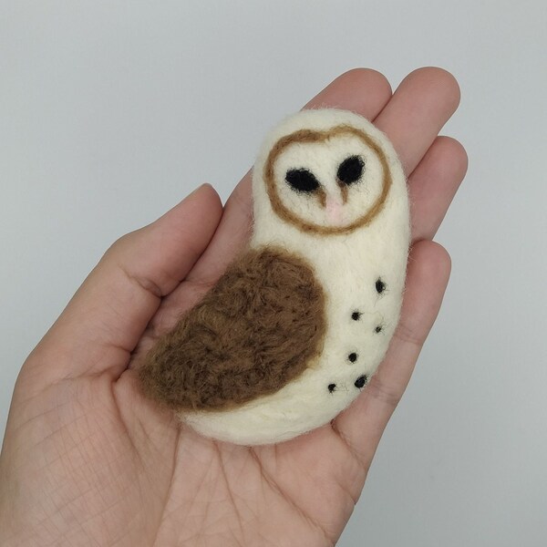 Felt Owl Brooch - Etsy